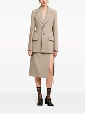 Ami Tailored Virgin Wool Blazer - Neutrals