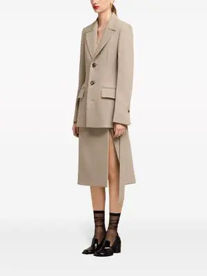Ami Tailored Virgin Wool Blazer - Neutrals
