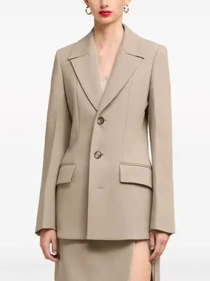 Ami Tailored Virgin Wool Blazer - Neutrals