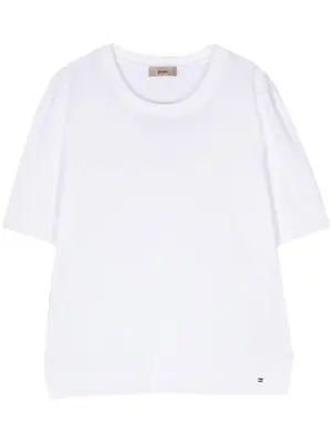 Herno Fine-knit Short-sleeved Jumper - White
