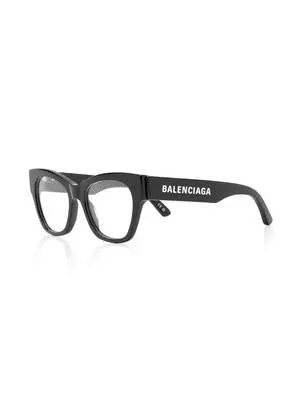 Balenciaga Logo Cat-eye Glasses