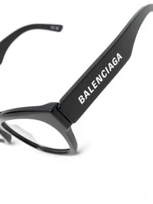 Balenciaga Logo Cat-eye Glasses