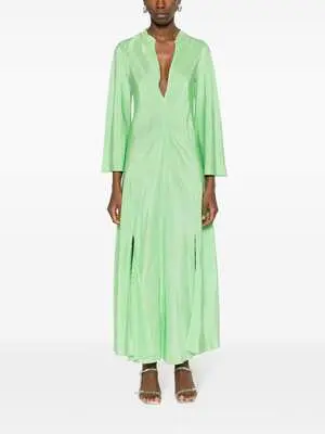 FORTE_FORTE V-neck Maxi Dress