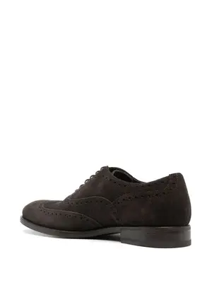 HENDERSON BARACCO Stacked-heel Suede Brogues