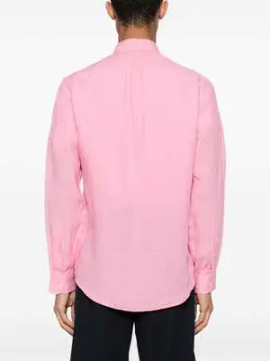 Polo Ralph Lauren Polo Pony-embroidered Linen Shirt - Pink
