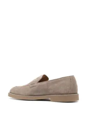 DOUCAL'S Almond Suede Loafers