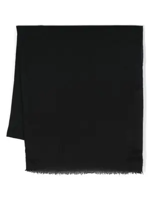 Fabiana Filippi Frayed Cashmere Scarf - Black