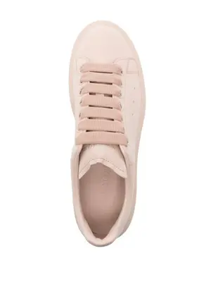 Alexander McQueen Oversized Tonal Leather Sneakers - Neutrals