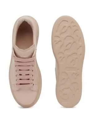 Alexander McQueen Oversized Tonal Leather Sneakers - Neutrals