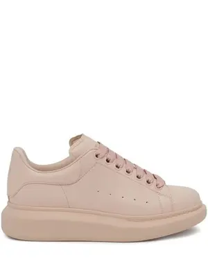 Alexander McQueen Oversized Tonal Leather Sneakers Pink