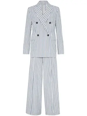 Brunello Cucinelli Striped Cotton Suit