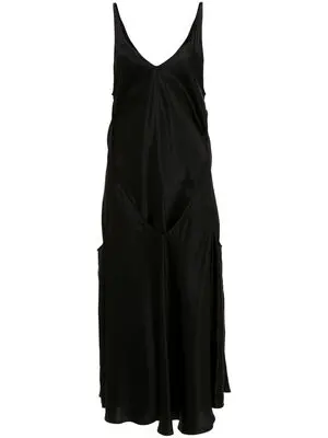 JW Anderson Sleeveless Silk Midi Dress - Black
