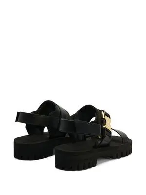 GIUSEPPE ZANOTTI Shyan Buckled Sandals - Black