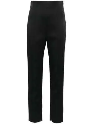 Khaite Slim-fit Satin Trousers