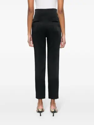 Khaite Slim-fit Satin Trousers