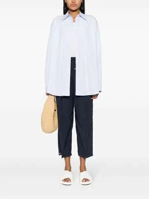 Herno Cropped Trousers - Blue