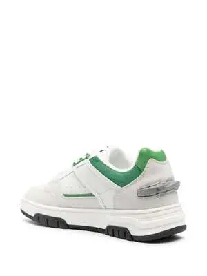 MSGM Panelled Leather Sneakers