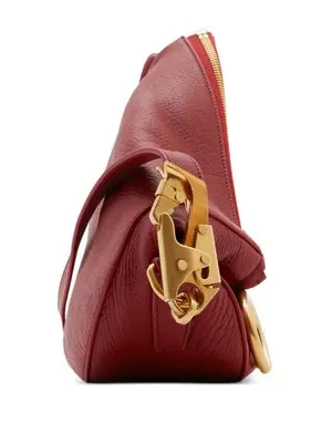 Burberry Knight Leather Shoulder Bag - Red