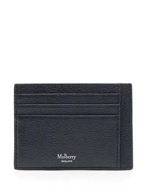 Mulberry Logo-stamp Leather Cardholder - Blue