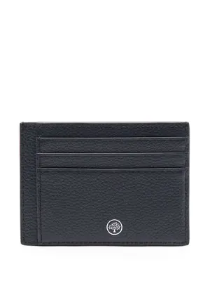 Mulberry Logo-stamp Leather Cardholder - Blue
