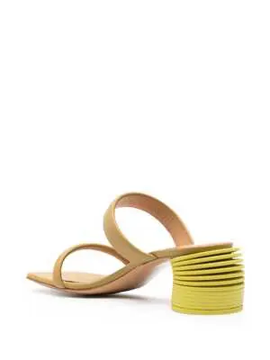 Off-White 55mm Spring Sandals - Green