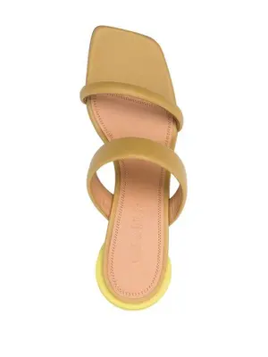 Off-White 55mm Spring Sandals - Green