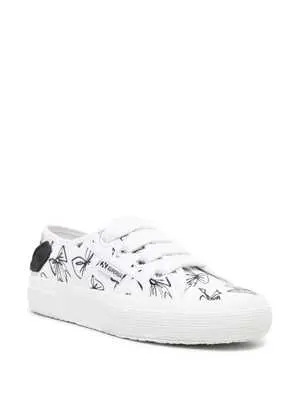 Viktor & Rolf X Superga Bow-print Canvas Sneakers