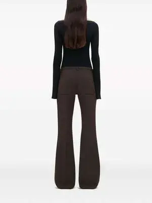 COURREGES Relaxed Bootcut Trousers - Brown