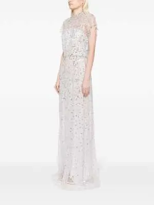 Jenny Packham Crystal Drop Gown - Grey