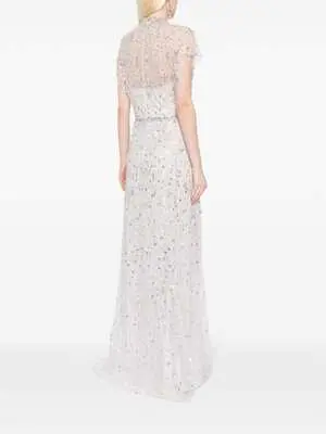 Jenny Packham Crystal Drop Gown - Grey