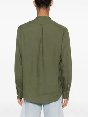 Polo Ralph Lauren Polo-pony-motif Linen Shirt - Green