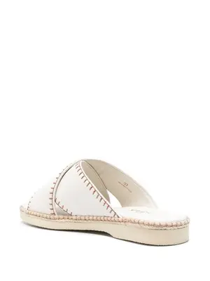 Hogan H660 Leather Sandals - Neutrals