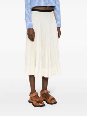 Plan C High-waist Pleated Skirt