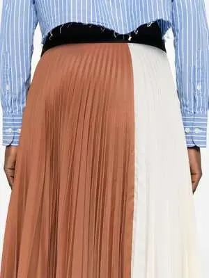 Plan C High-waist Pleated Skirt