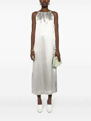 Loulou De Saison Morene Metallic Maxi Dress - Grey