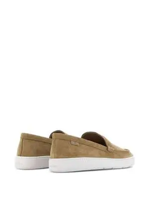 Hogan Almond-toe Suede Loafers