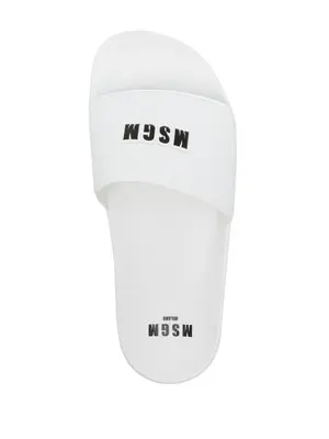 MSGM Logo-embossed Slides