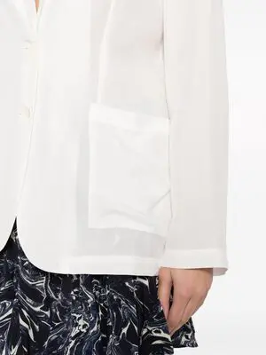 P.a.r.o.s.h Semi-sheer Silk Blazer - Neutrals