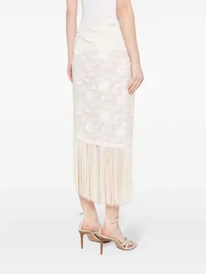 JBQ Vera Fringed Wrap Skirt