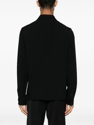 Séfr Crepe Long-sleeved Shirt - Black