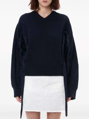 JW Anderson Ruched Wool-blend Jumper