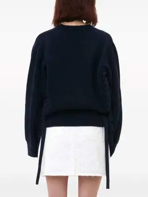 JW Anderson Ruched Wool-blend Jumper