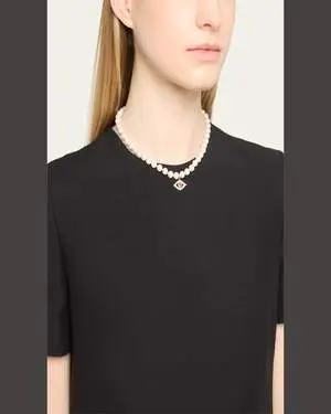 SYDNEY EVAN 14k Yellow Gold And Diamond Evil Eye Necklace