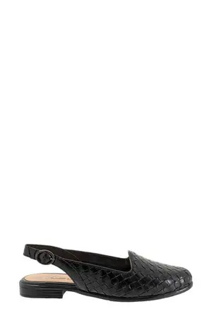 Trotters Lea Slingback Flat - Black