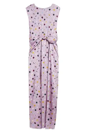 St. John Collage Dots Maxi Dress