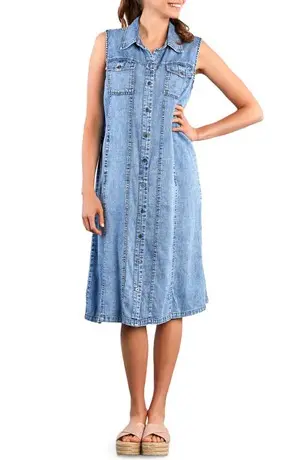 Wash Lab Denim A-line Day Dresses