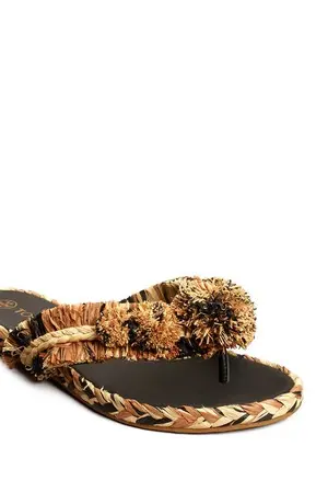 Tory Burch Raffia Flip Flop