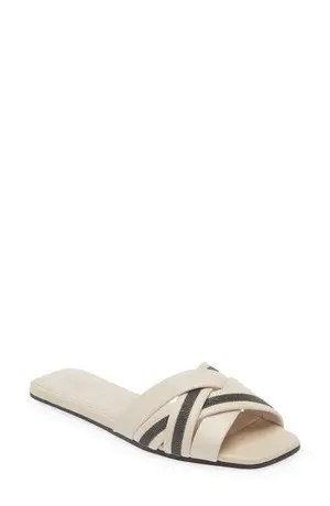 Brunello Cucinelli Crossover Sandals For Women