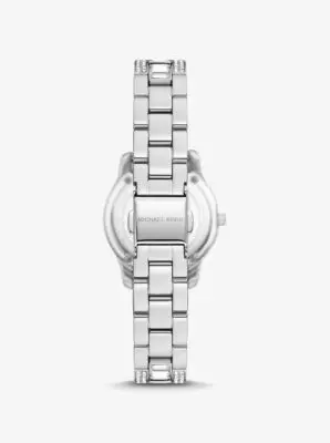 Michael Kors Petite Runway Pavé Silver-Tone Watch Petite Lexington Pavé Silver-Tone Watch in SILVER | Michael  main image 2