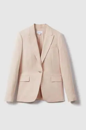 REISS Farrah Single-breasted Blazer With Tencel™ Fibers
